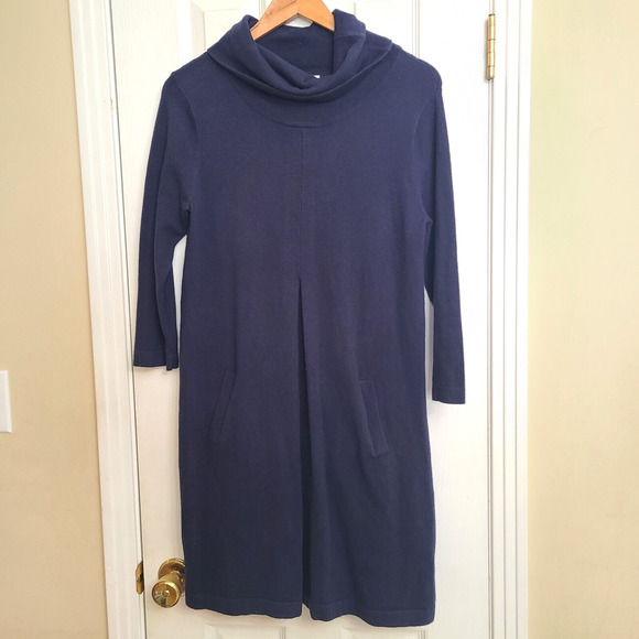Tyler Boe | Dresses | Tyler Boe Womens Navy Blue Kim Cowl Neck Cotton ...